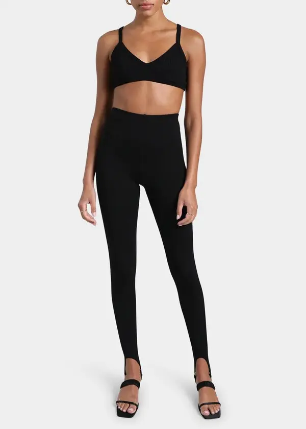 LESET Rio High-rise Slim Stirrup Pants