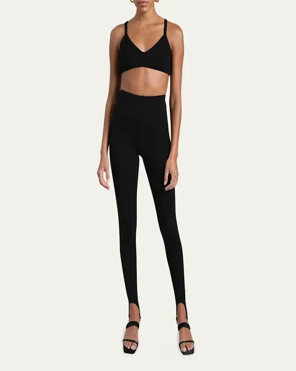LESET Rio High-rise Slim Stirrup Pants