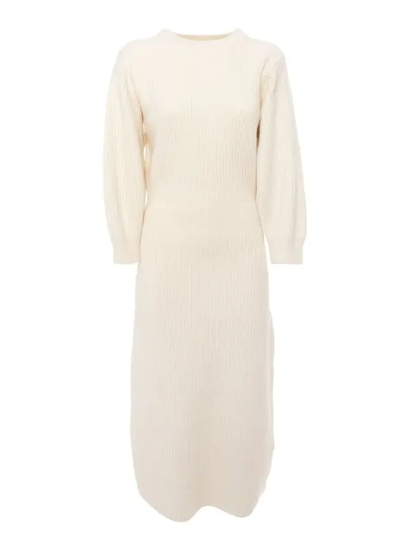 white christmas dresses Mella Knit Mini Dress Cream main image 0