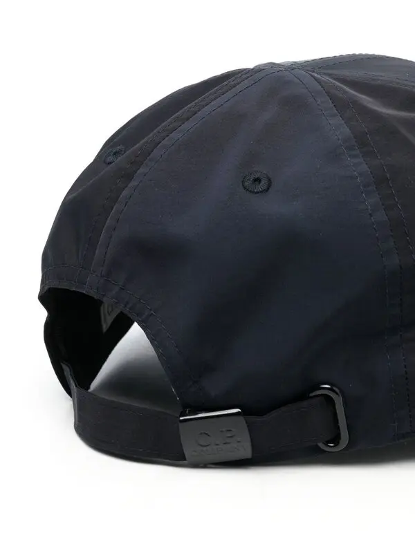 C.P. COMPANY Embroidered-logo Cap - Blue