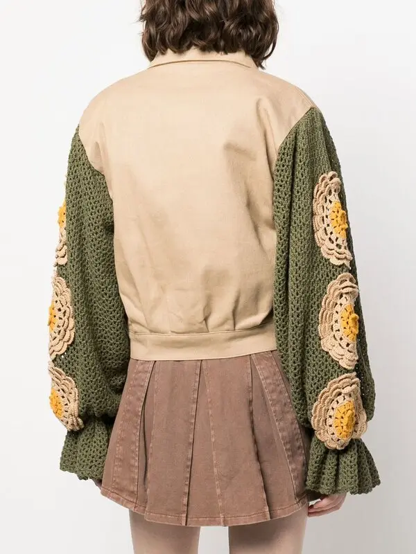 TU LIZÉ Tu Lize Knit-sleeve Cropped Jacket
