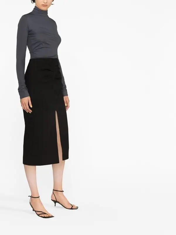Isabel Marant Étoile Box-pleat Pencil Midi Skirt
