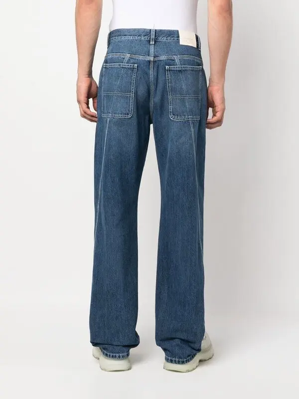 Alexander McQueen Wide-leg Panelled Jeans