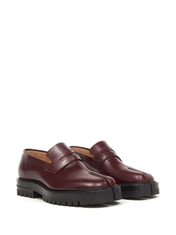 MAISON MARGIELA Tabi Leather Loafers - Red