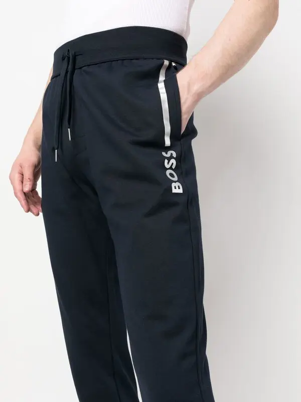 BOSS Logo-print Slim Tapered Track Pants