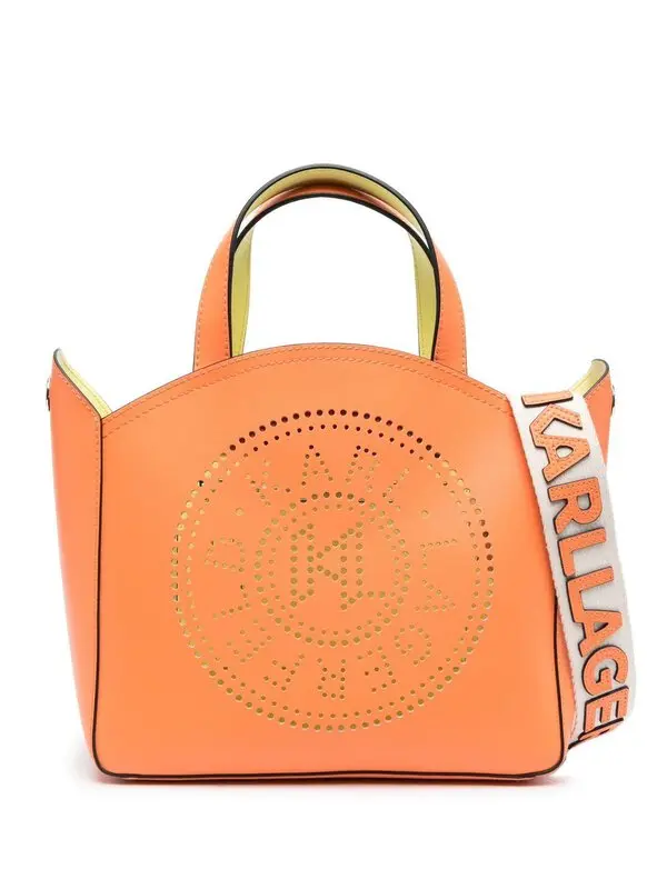 Karl Lagerfeld K/circle Perforated Tote Bag