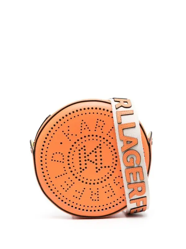 Karl Lagerfeld K/circle Logo-perforated Shoulder Bag