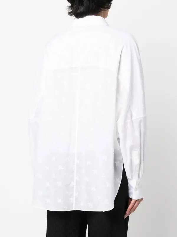 Karl Lagerfeld Long-sleeve Monogram Shirt