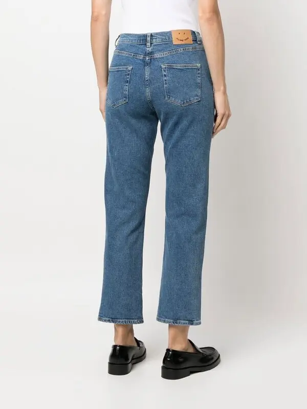 Paul Smith Mid-rise Cropped Jeans