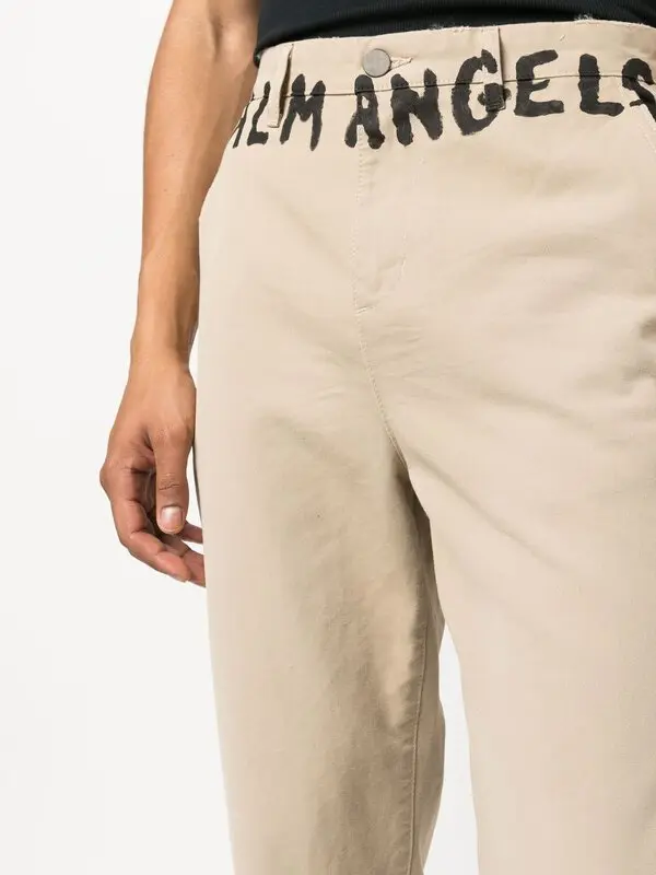 Palm Angels Logo-print Chino Trousers