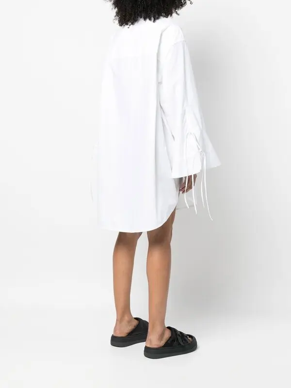 Palm Angels Flared-sleeve Shirt Dress