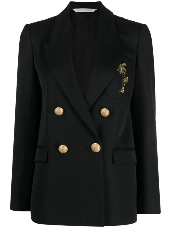 Palm Angels Palm-embroidered Blazer