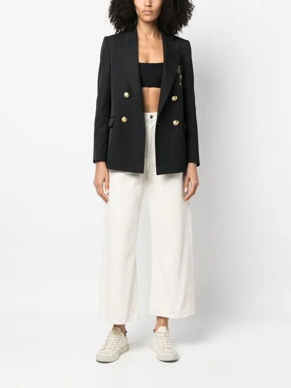 Palm Angels Palm-embroidered Blazer