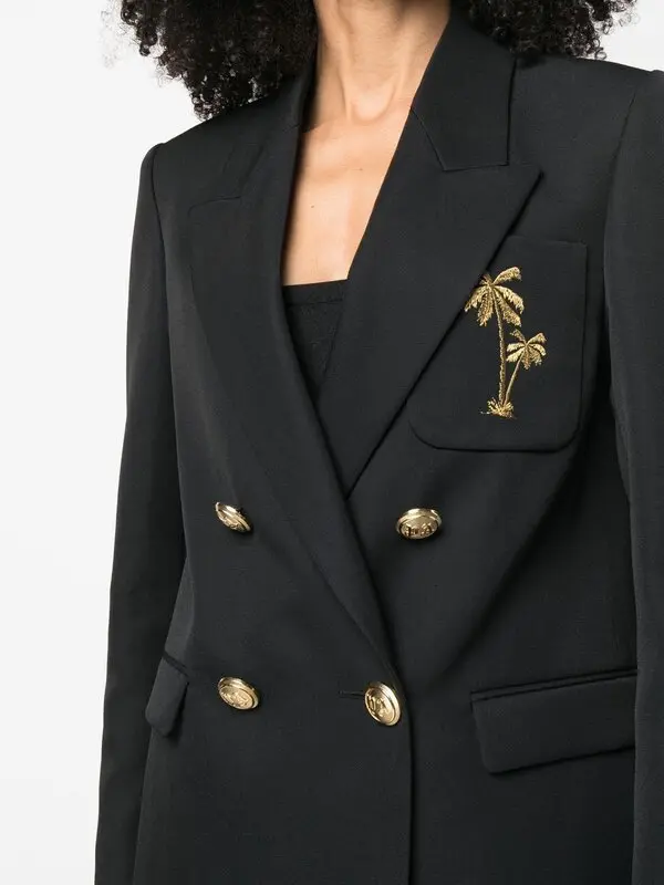 Palm Angels Palm-embroidered Blazer