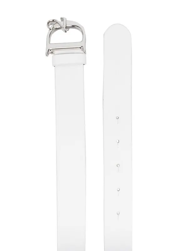Dsquared2 Leather Logo-plaque Belt - White
