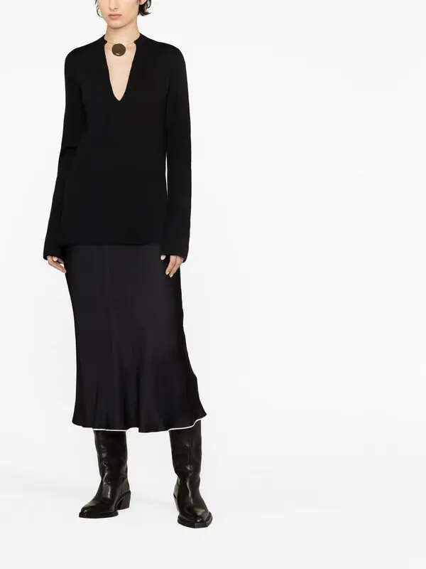 JIL SANDER Medallion-detail Knit Top