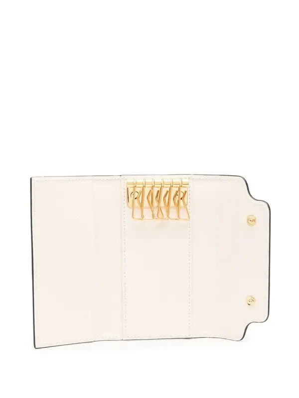 Marni Two-tone Leather Keyholder - Brown