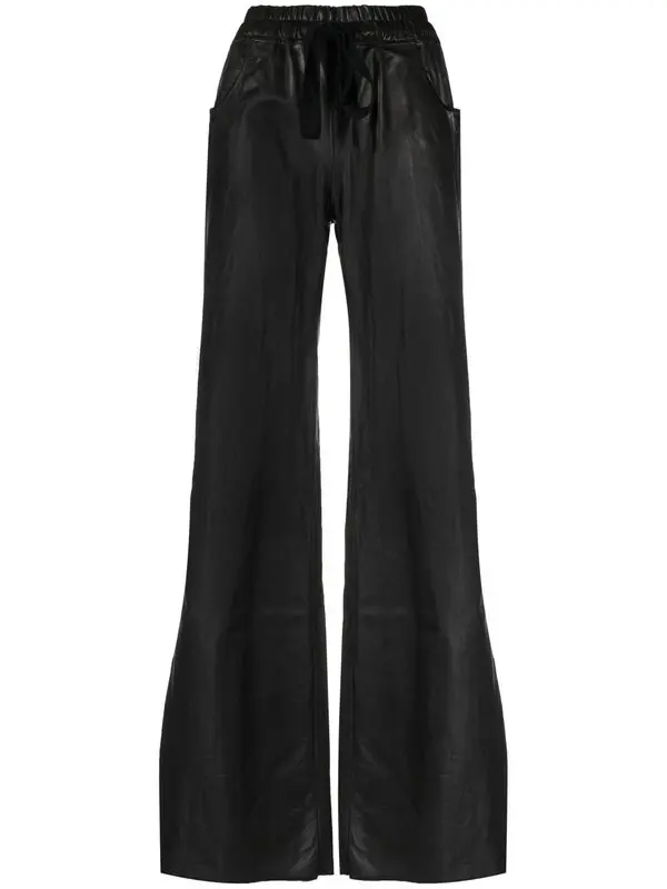 ISAAC SELLAM EXPERIENCE Wide-leg Leather Trousers