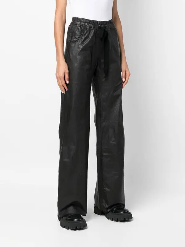 ISAAC SELLAM EXPERIENCE Wide-leg Leather Trousers