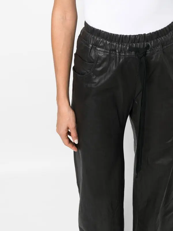 ISAAC SELLAM EXPERIENCE Wide-leg Leather Trousers