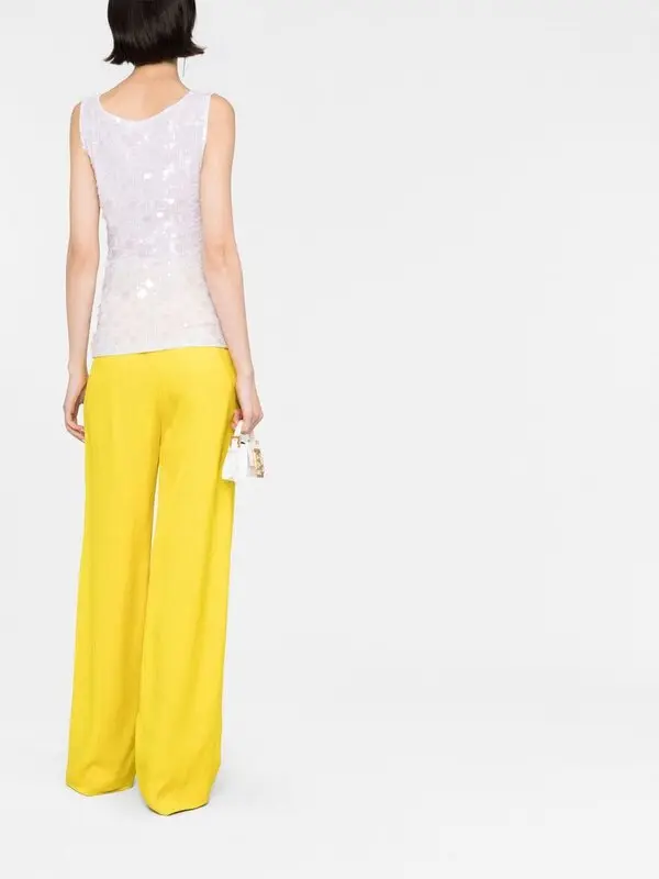 P.a.r.o.s.h Sequin-embellished Tank Top - White