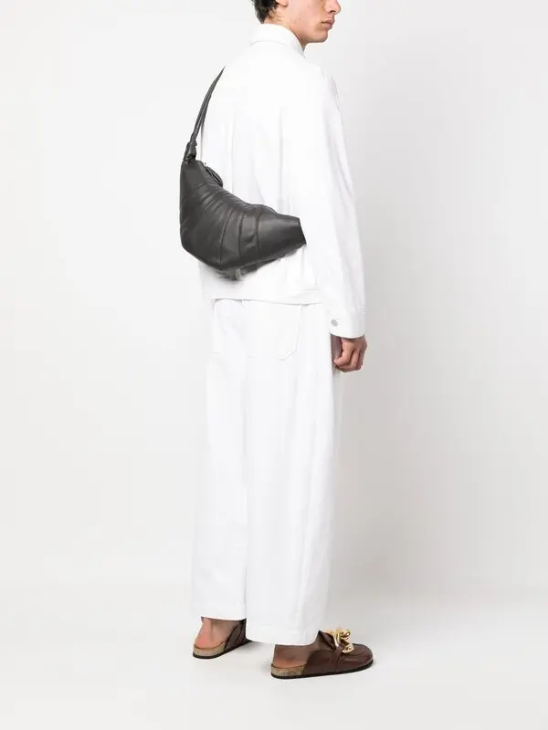 LEMAIRE Medium Croissant Crossbody Bag - Black