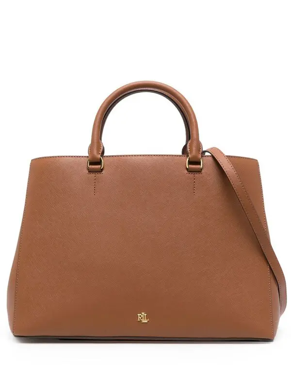 Ralph Lauren Hanna Leather Satchel - Brown