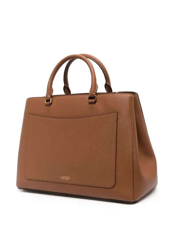 Ralph Lauren Hanna Leather Satchel - Brown