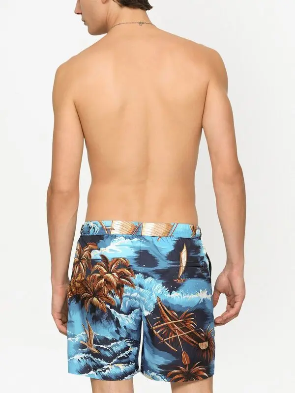 Dolce & Gabbana Sea Print Swim Shorts