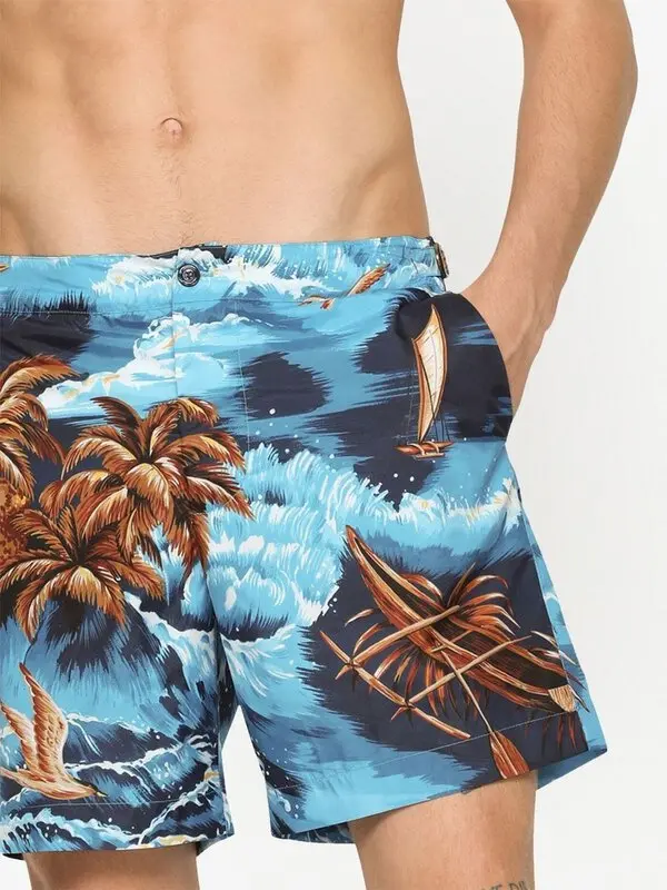 Dolce & Gabbana Sea Print Swim Shorts