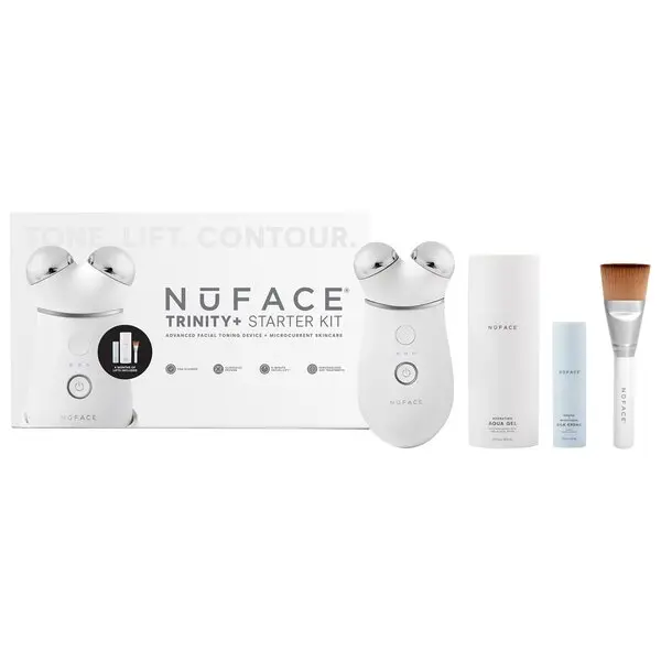 NuFACE® Trinity+ Microcurrent Facial Toning Device Starter Kit - One-color