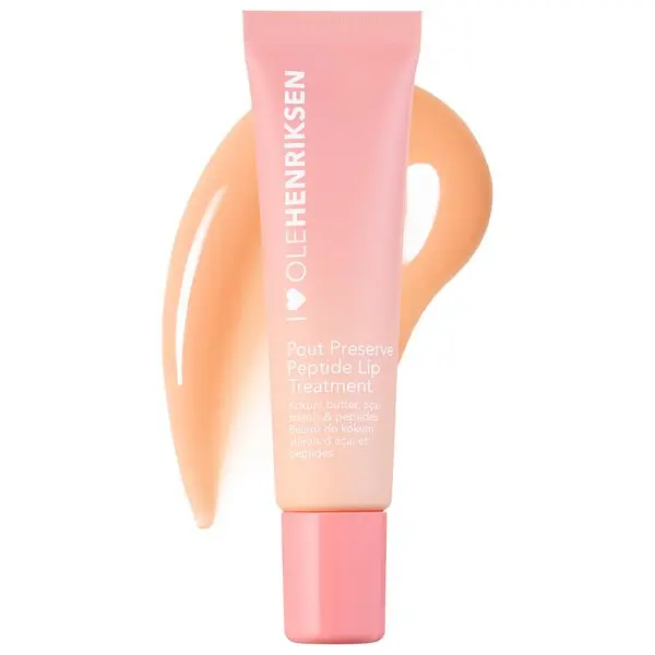OLEHENRIKSEN Pout Preserve Hydrating Peptide Lip Treatment - Peach Glaze - Glazed Peach Tint + Sweet Peach Scent