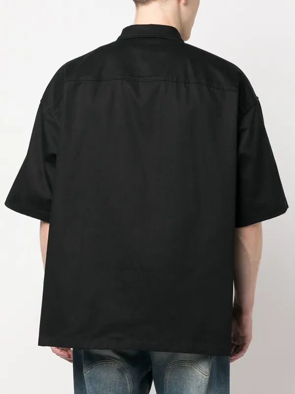 AMBUSH Striped Zipped Shirt - Black