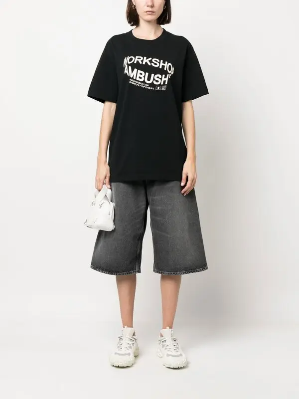 AMBUSH Logo-print T-shirt - Black
