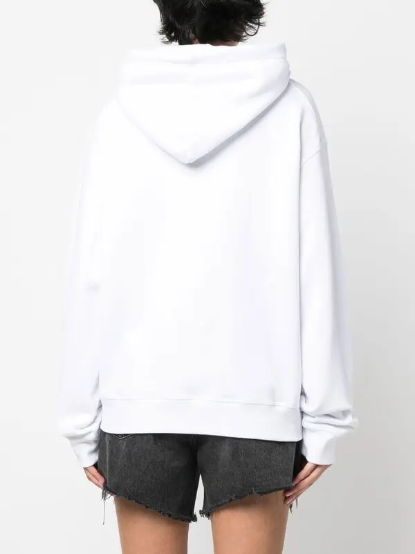 Dsquared2 Logo-print Drawstring Hoodie - White