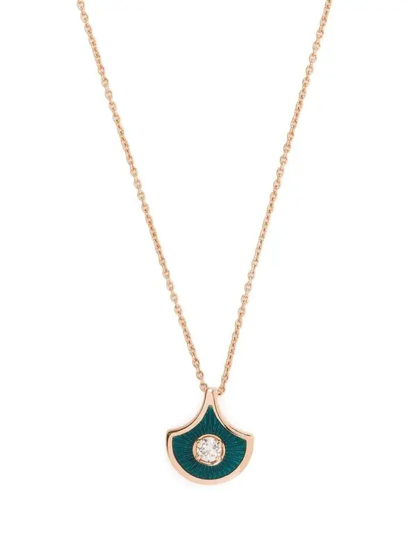 SELIM MOUZANNAR 18kt Rose Fish For Love Diamond Necklace - Gold