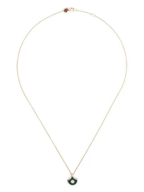 SELIM MOUZANNAR 18kt Rose Fish For Love Diamond Necklace