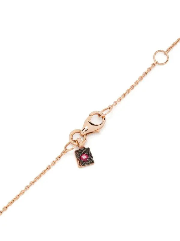SELIM MOUZANNAR 18kt Rose Fish For Love Diamond Necklace