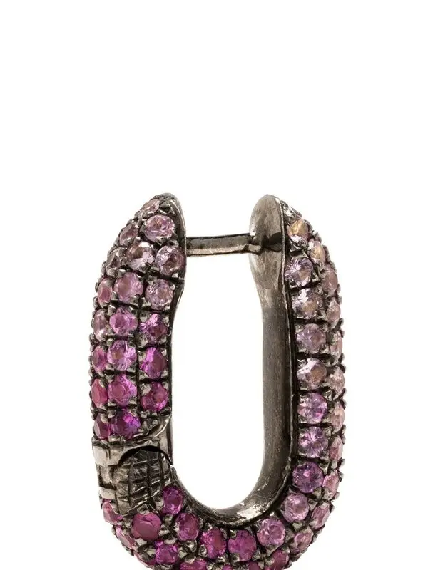 SELIM MOUZANNAR Sapphire Link Earrings - Pink
