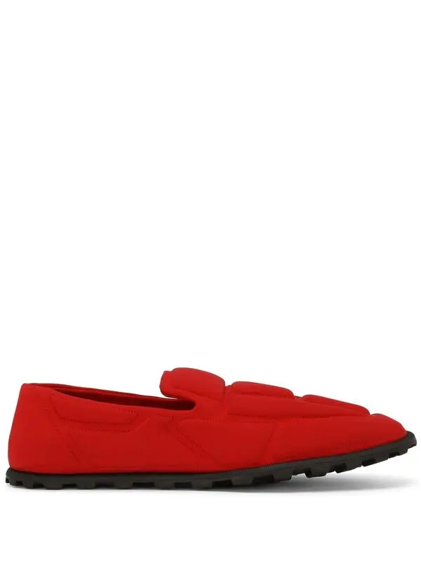 Dolce & Gabbana Quilted Slippers - Red