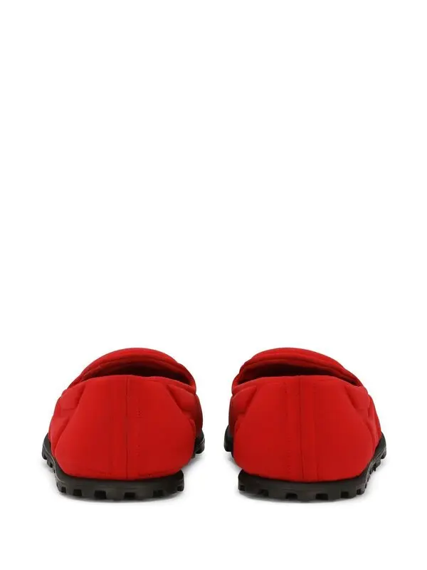 Dolce & Gabbana Quilted Slippers - Red