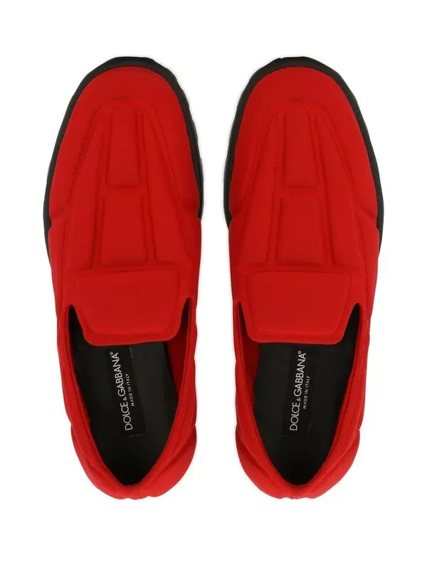 Dolce & Gabbana Quilted Slippers - Red