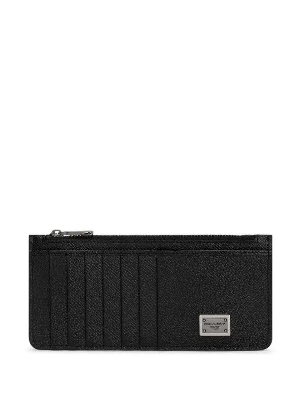 Dolce & Gabbana Logo-tag Vertical Card Holder - Black