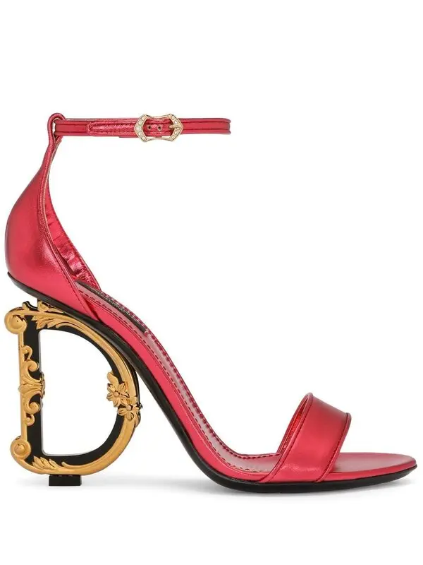 Dolce & Gabbana Baroque Dg 105mm Leather Sandals