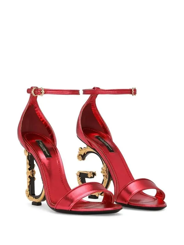 Dolce & Gabbana Baroque Dg 105mm Leather Sandals