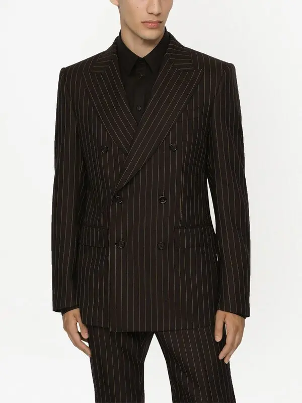 Dolce & Gabbana Sicilia-fit Pinstriped Double-breasted Blazer
