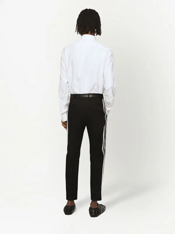 Dolce & Gabbana Martini-fit Jacquard Shirt - White