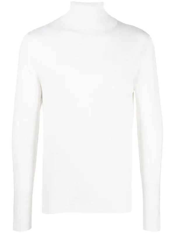 Fedeli Slouchy Roll Neck Jumper - Neutrals