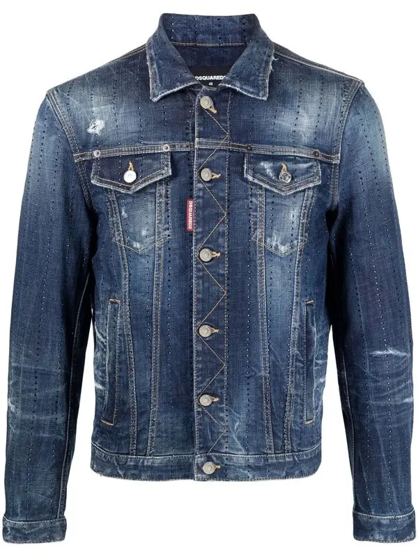 Dsquared2 Distressed Denim Jacket