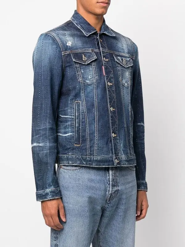 Dsquared2 Distressed Denim Jacket